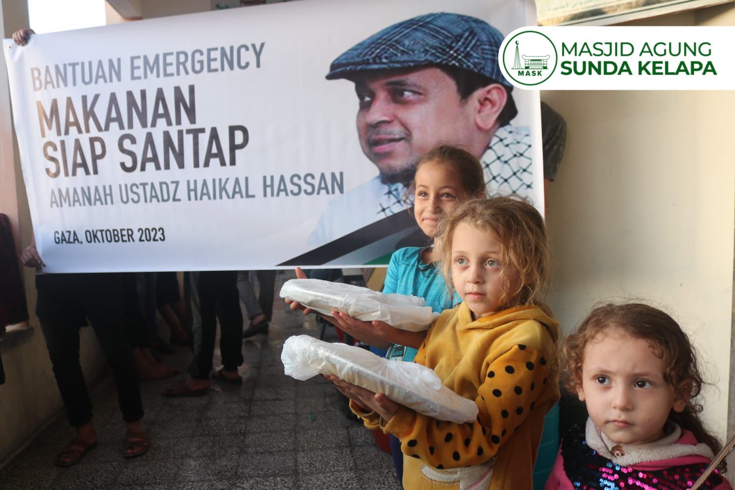 Hidupkan Harapan Gaza !!! Babeh Haikal Hassan Salurkan Bantuan Makanan ...