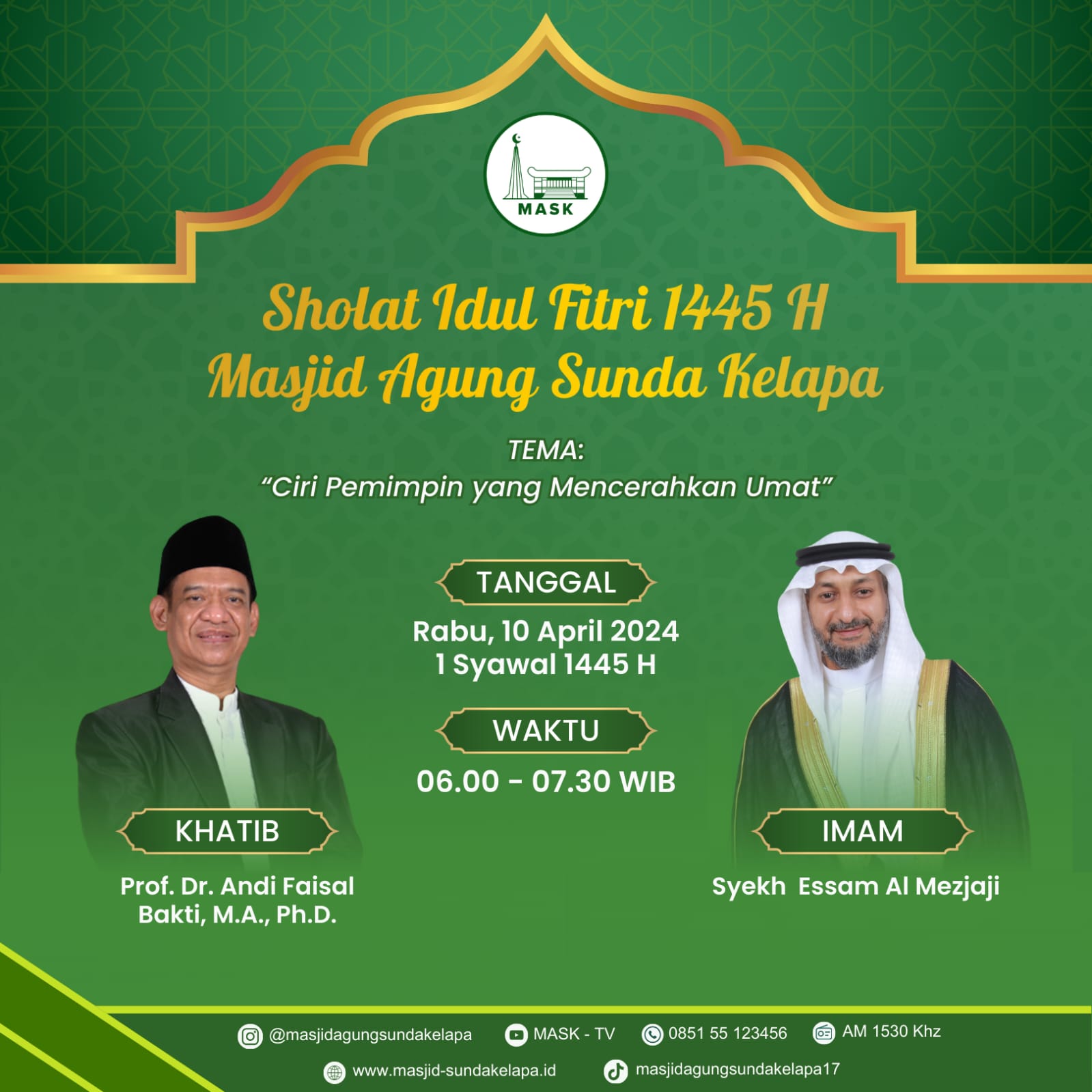 Khutbah Idul Fitri 1445 H – Masjid Agung Sunda Kelapa Khutbah Idul Fitri 1445 H – Masjid Agung Sunda Kelapa